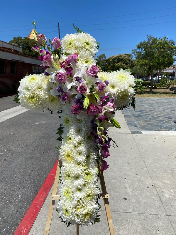 Funeral Cross #11 – Kimanh Flowers